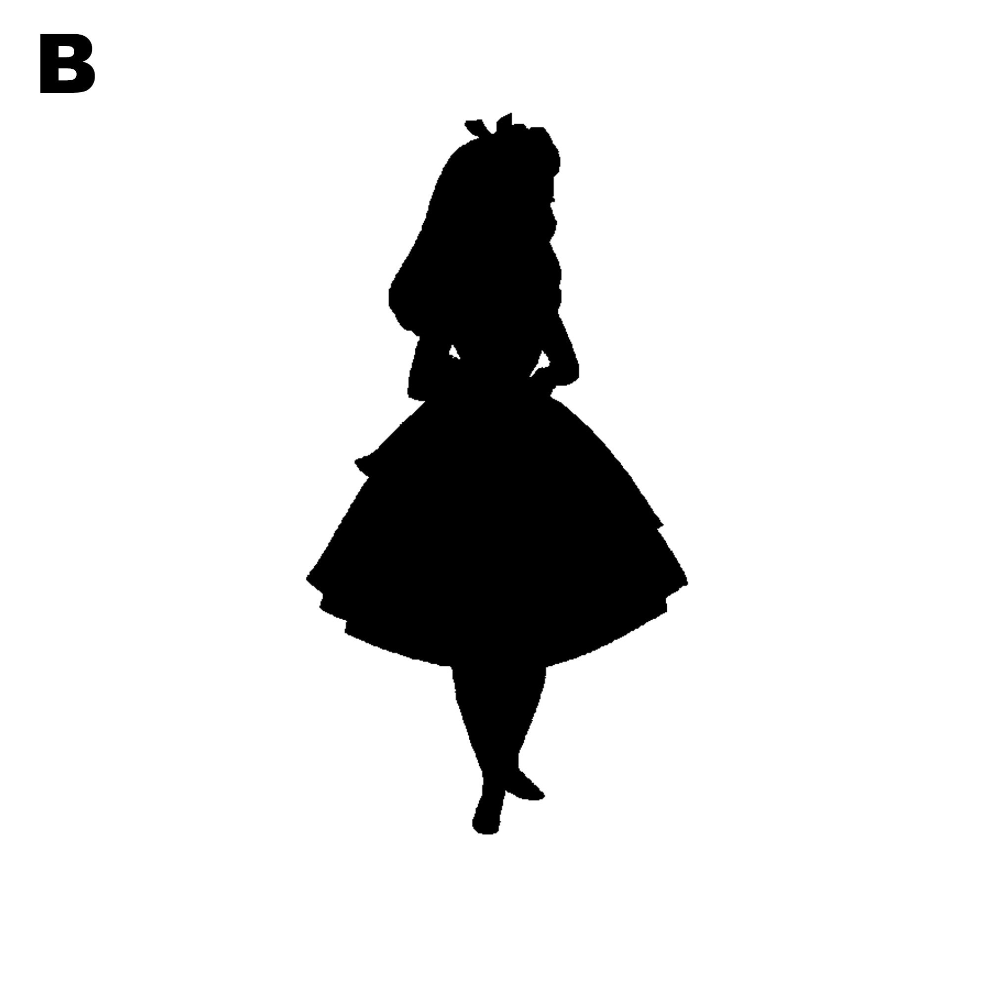 Alicia silueta calcomanía / Alicia en el país de las | Etsy