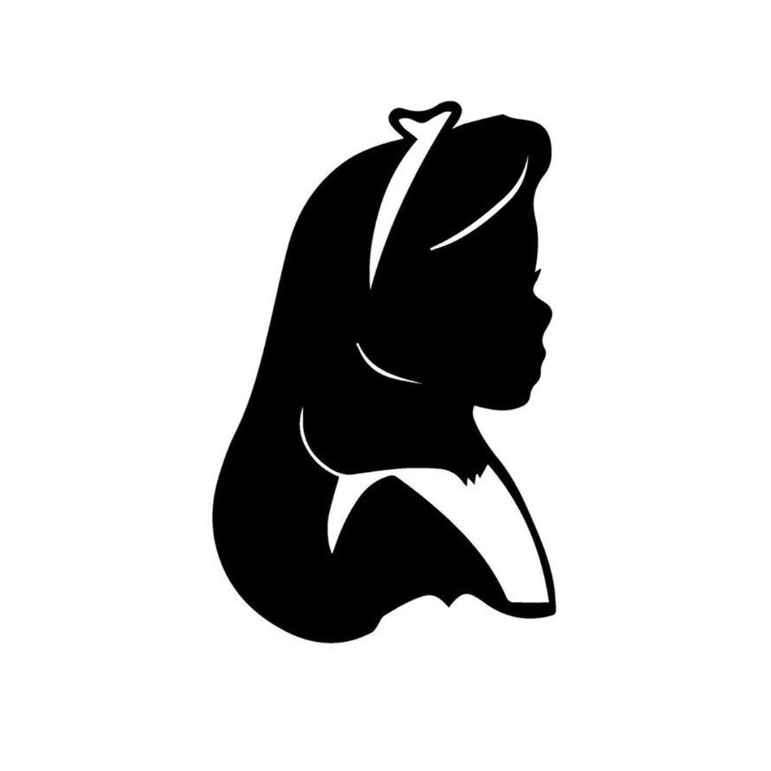 Alice Silhouette Decal / Alicia en el País de las Maravillas - Etsy España