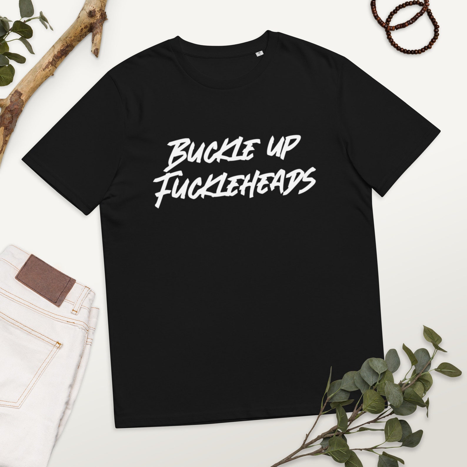 Succession Merch "buckle up Fuckleheads" - Organic Cotton Unisex T ...