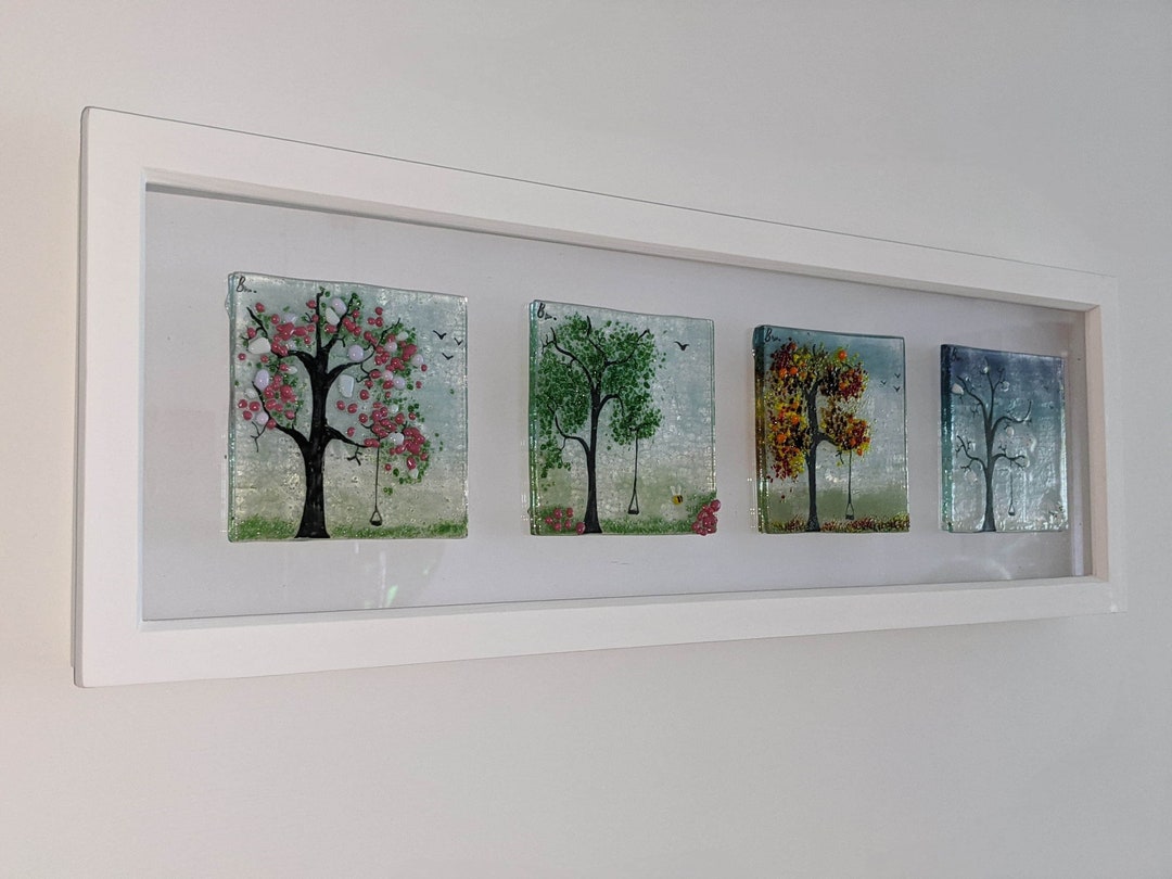 Fused Glass Four Seasons - Etsy
