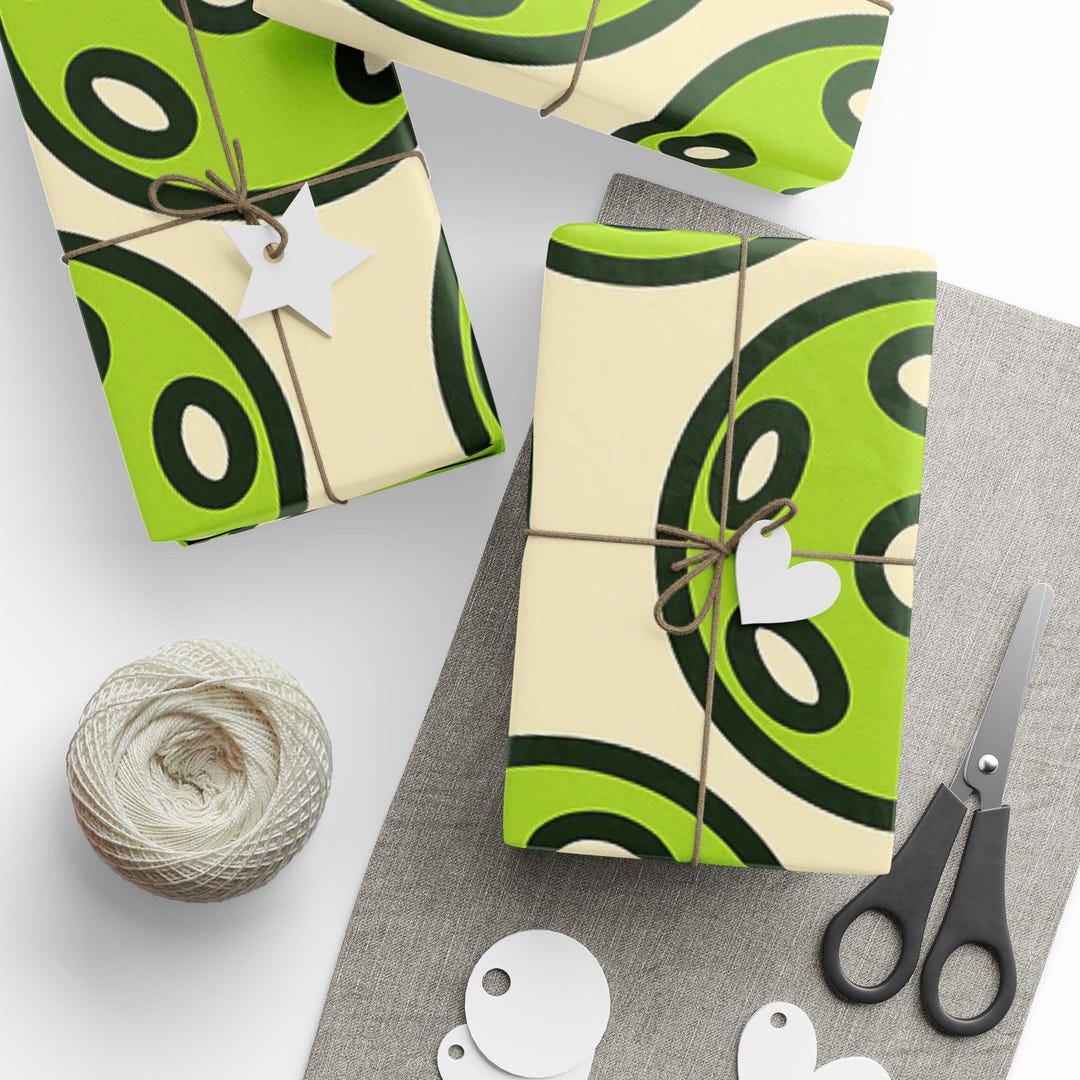 Pickleball Pattern Wrapping Paper - Fun Gift Wrap for Sports Lovers ...