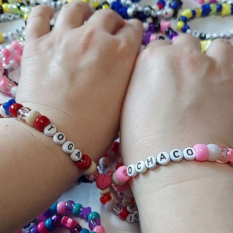Couples MHA Character Kandi Bracelets - Etsy