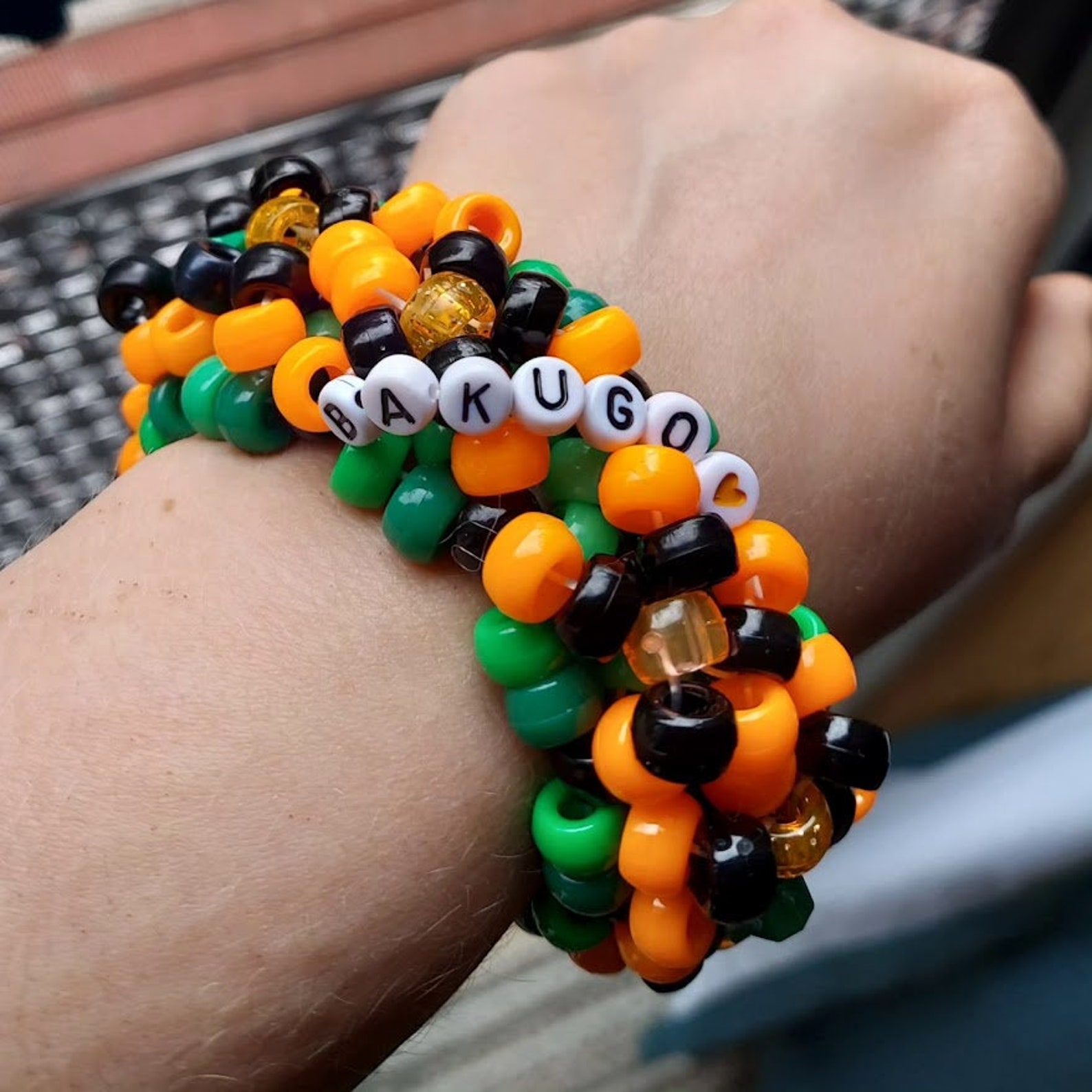 Large MHA Character Kandi Bracelets - Etsy