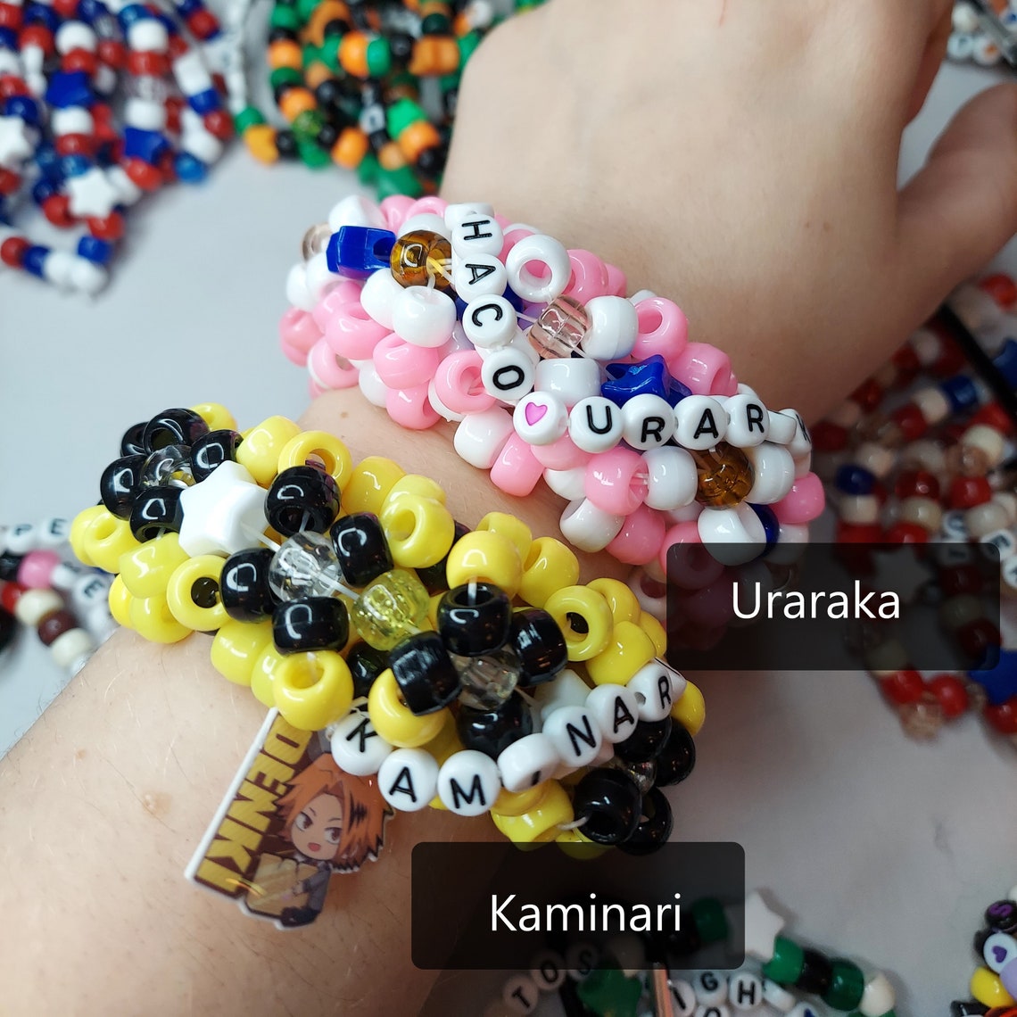 Large MHA Character Kandi Bracelets - Etsy