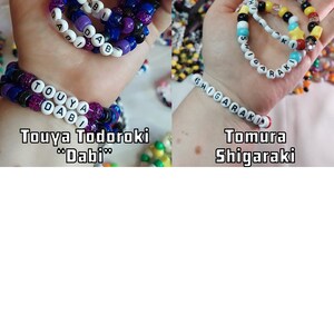 Small MHA Character Kandi Bracelets - Etsy