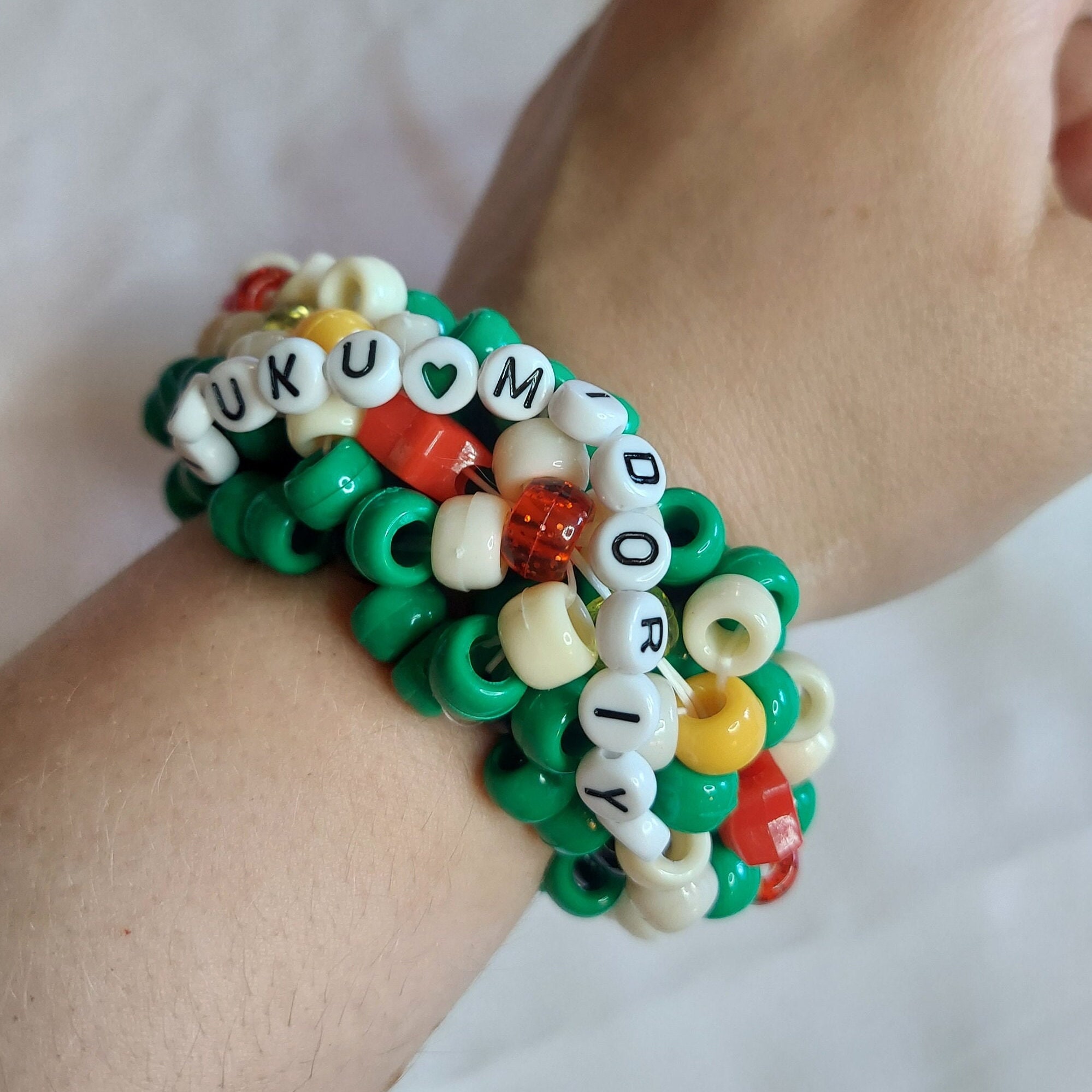 Large MHA Character Kandi Bracelets - Etsy