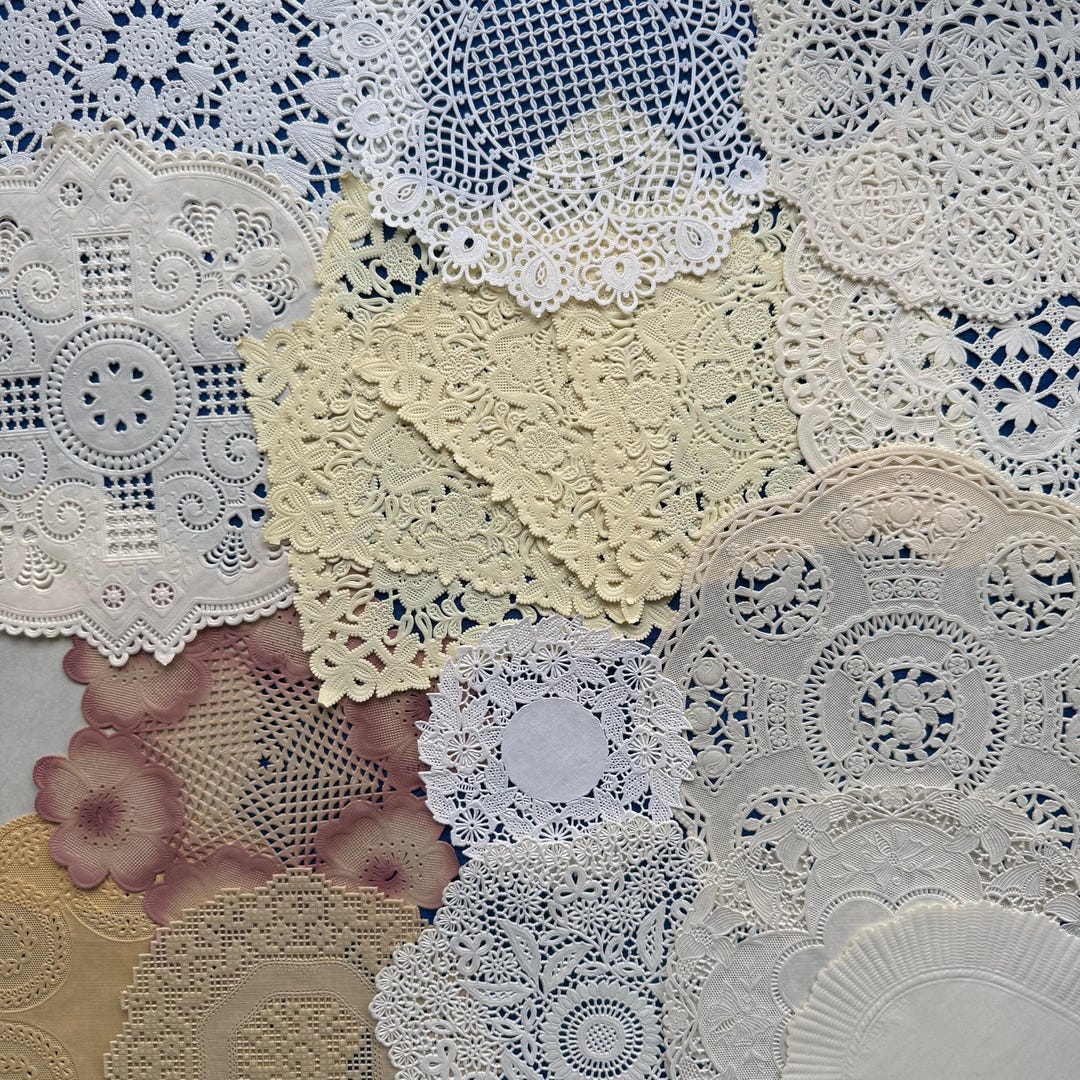 Antique Paper Lace Doilies, Beautiful Patterns, Different Shades ...