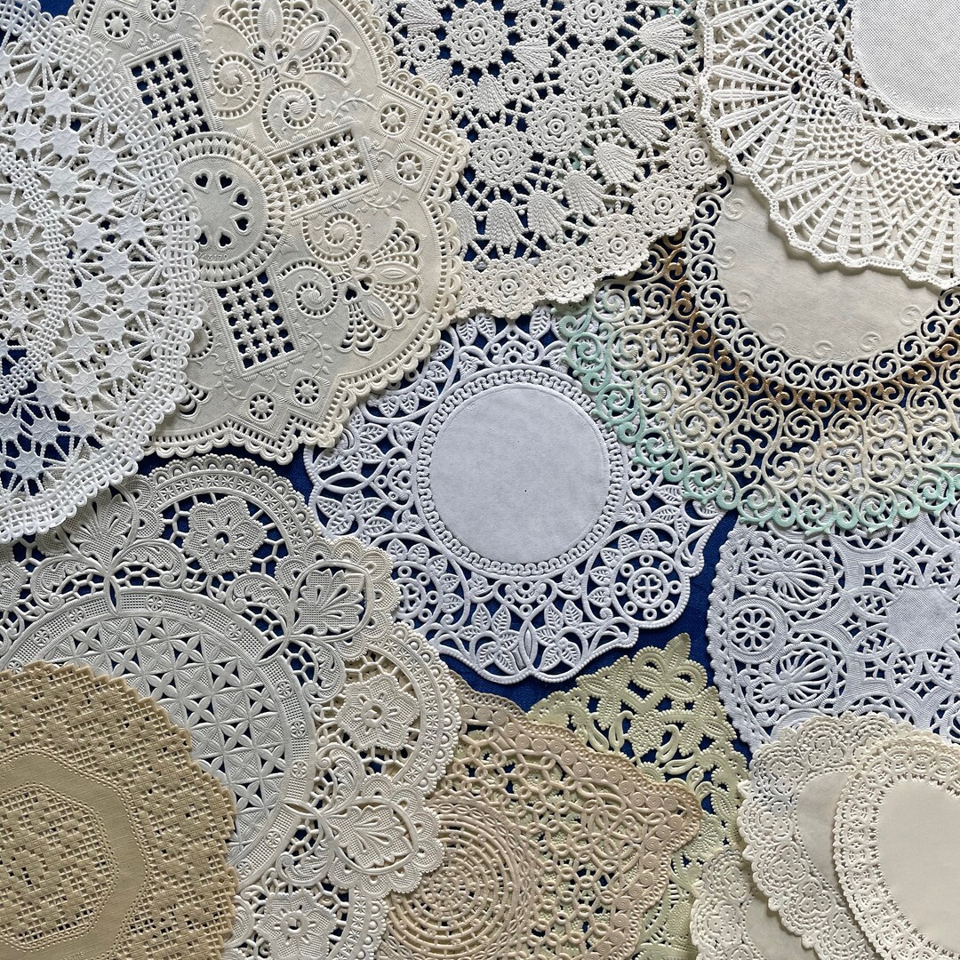 Antique Paper Lace Doilies, Beautiful Patterns, Different Shades ...