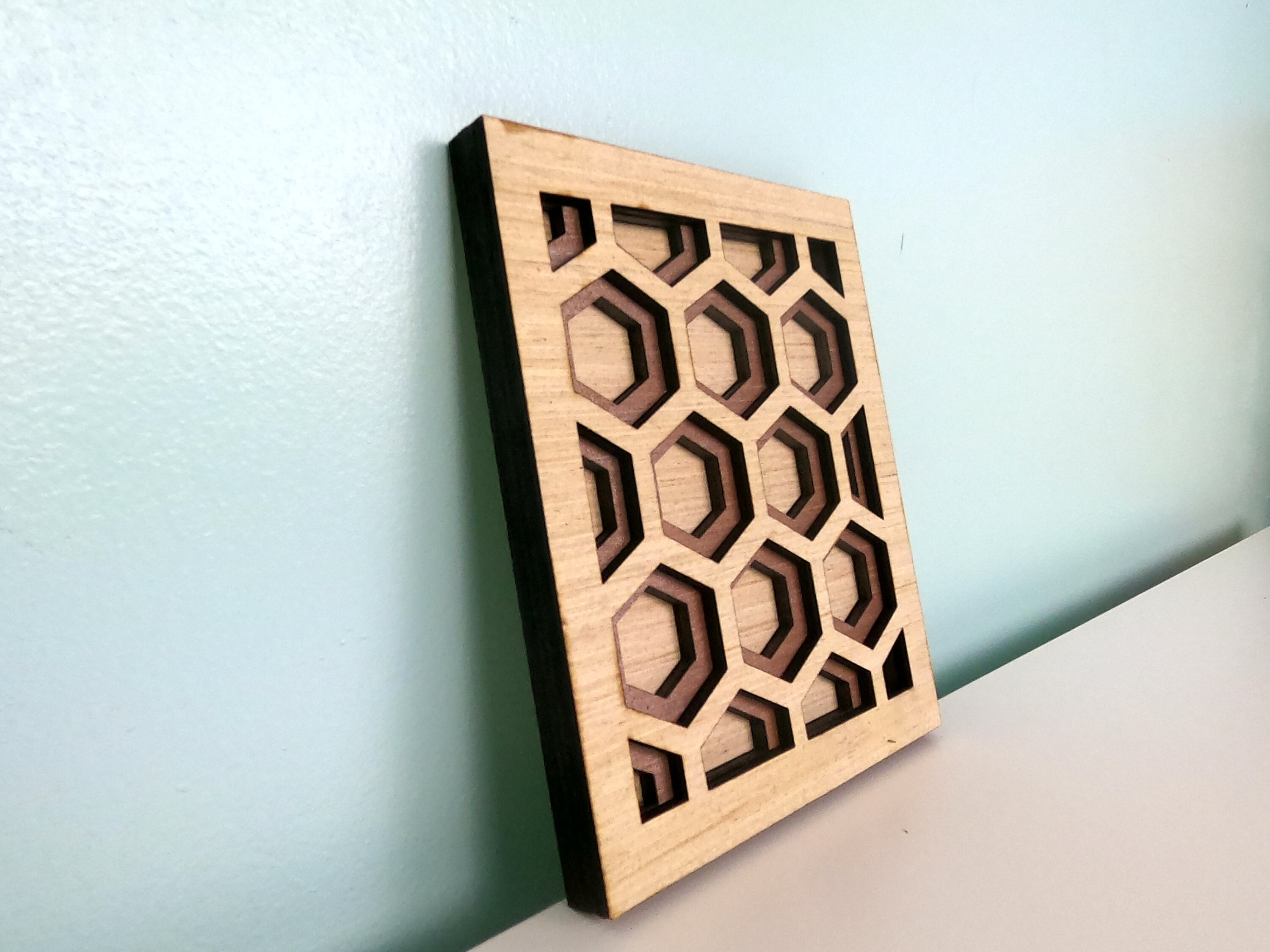 Hexagon Wall Art // SVG File // Glowforge Project - Etsy