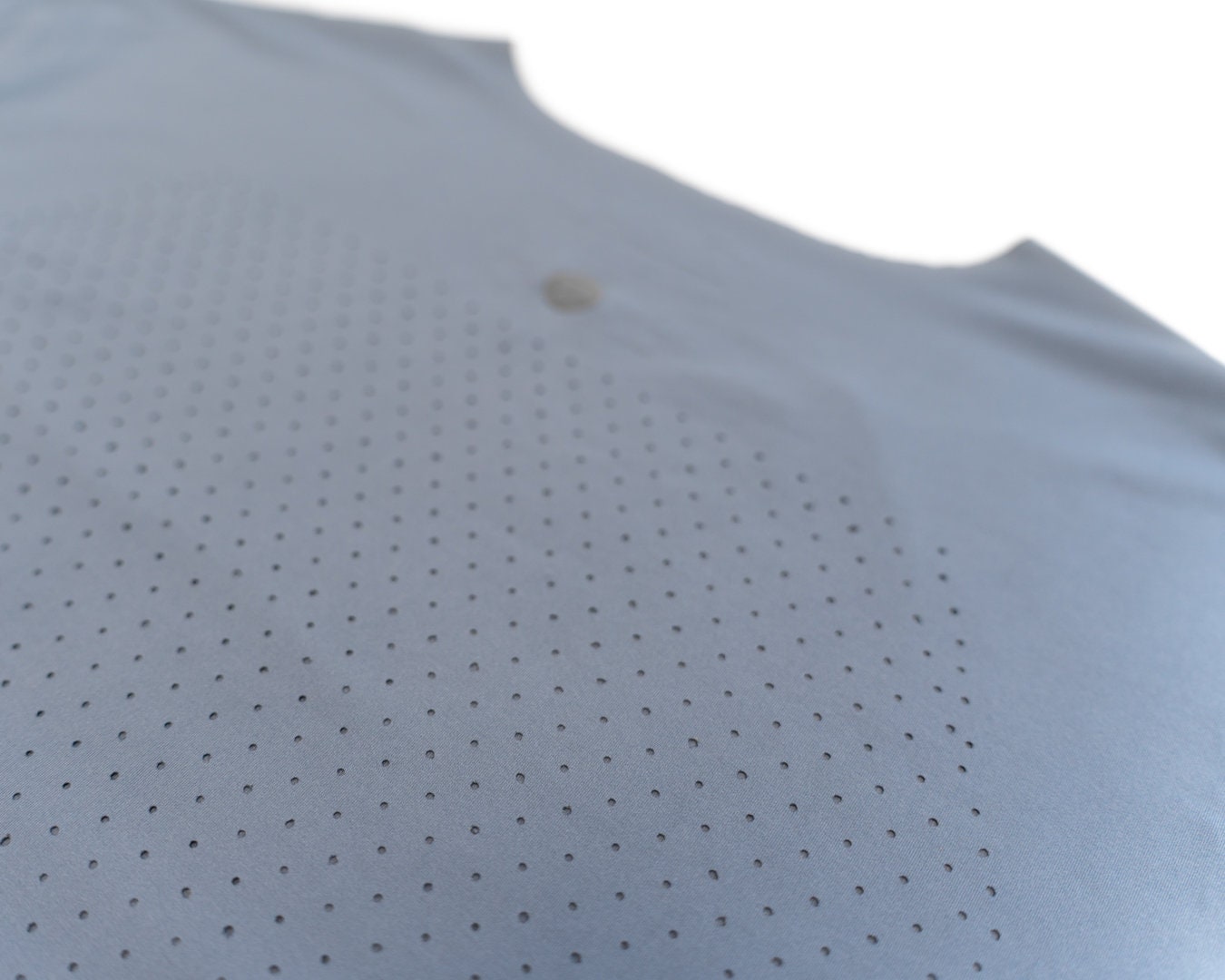 Blue Training T Shirt Light Breathable Perforated Reflective Athletic ...