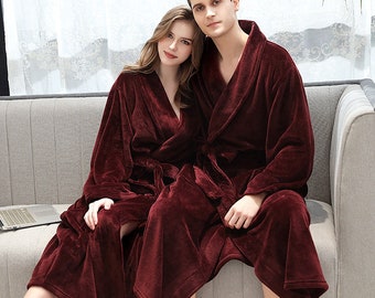Flannel Robe Couple - Etsy