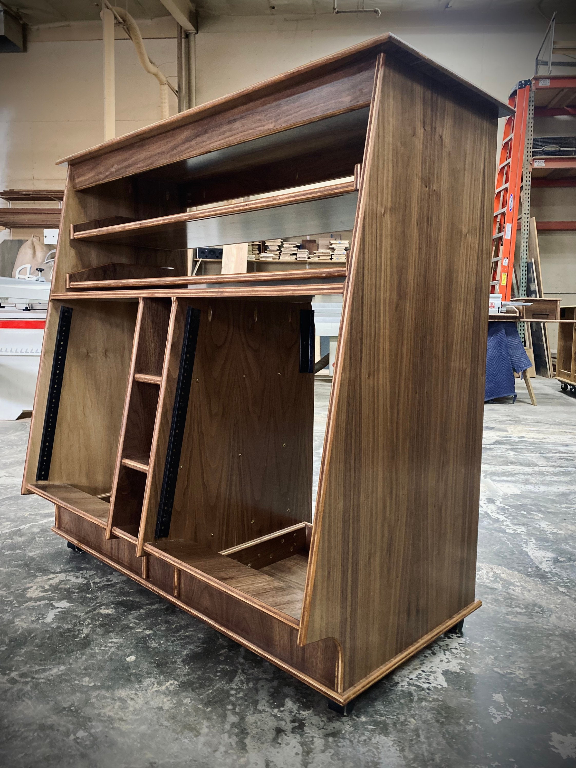 DUAL 8-12U Slanted SIDECAR Audio Rack 1-2 43 Keyboard - Etsy