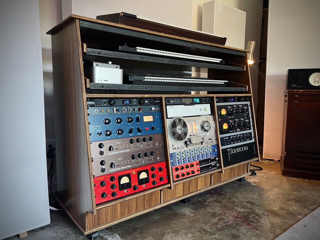 TRIPLE 8-12U Slanted SIDECAR Rack | 1-2 Synth Trays - Etsy