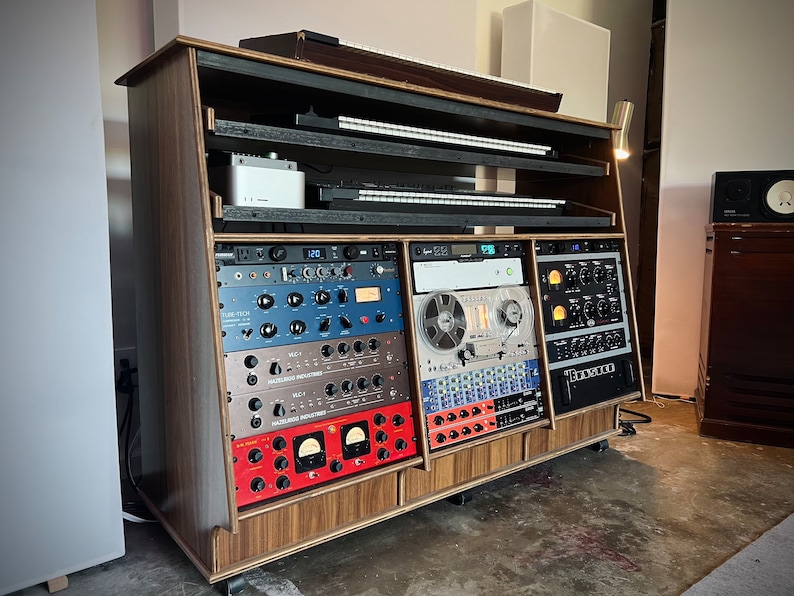 TRIPLE 8-12U Slanted SIDECAR Rack / 1-2 Synth Trays - Etsy