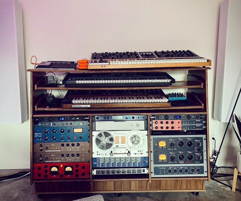 TRIPLE 8-12U Slanted SIDECAR Rack / 1-2 Synth Trays - Etsy