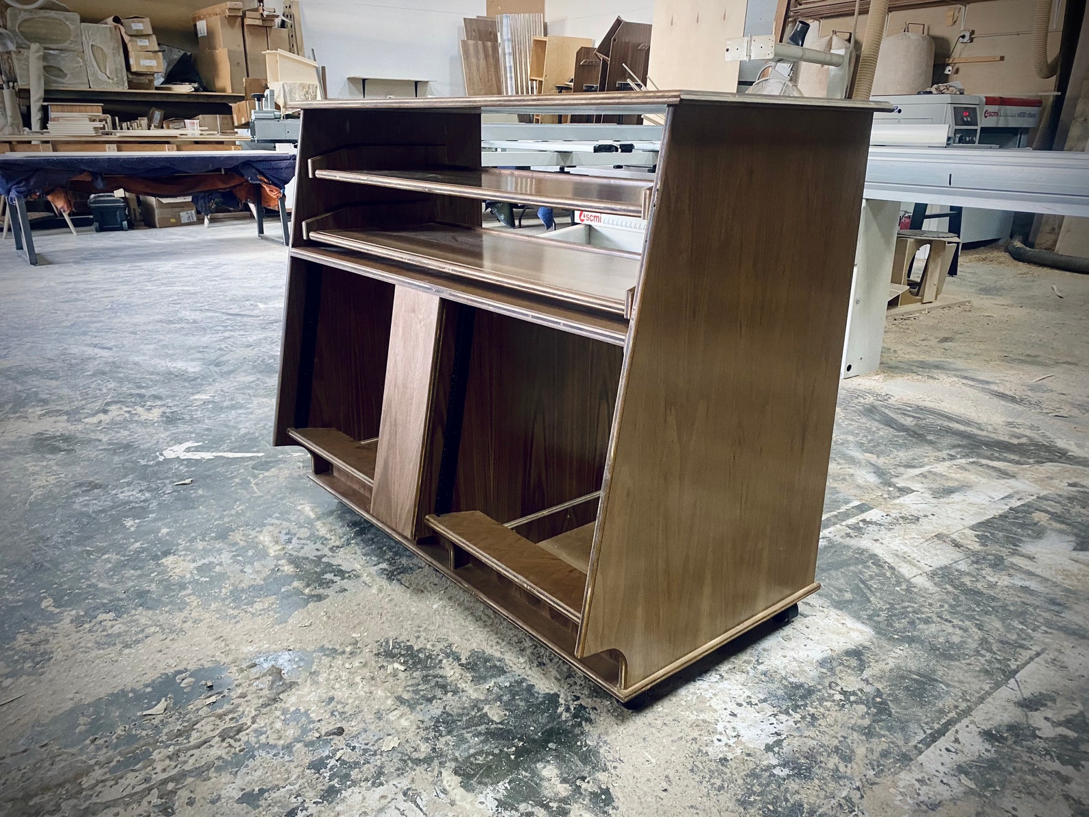 DUAL 8-12U Slanted SIDECAR Audio Rack | (1-2) 43” Keyboard Trays ...