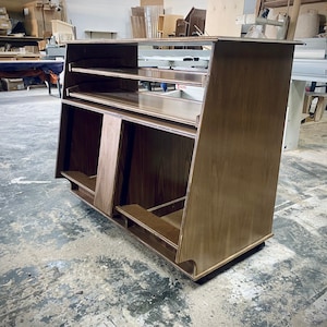 DUAL 8-12U Slanted SIDECAR Audio Rack | (1-2) 43” Keyboard Trays ...