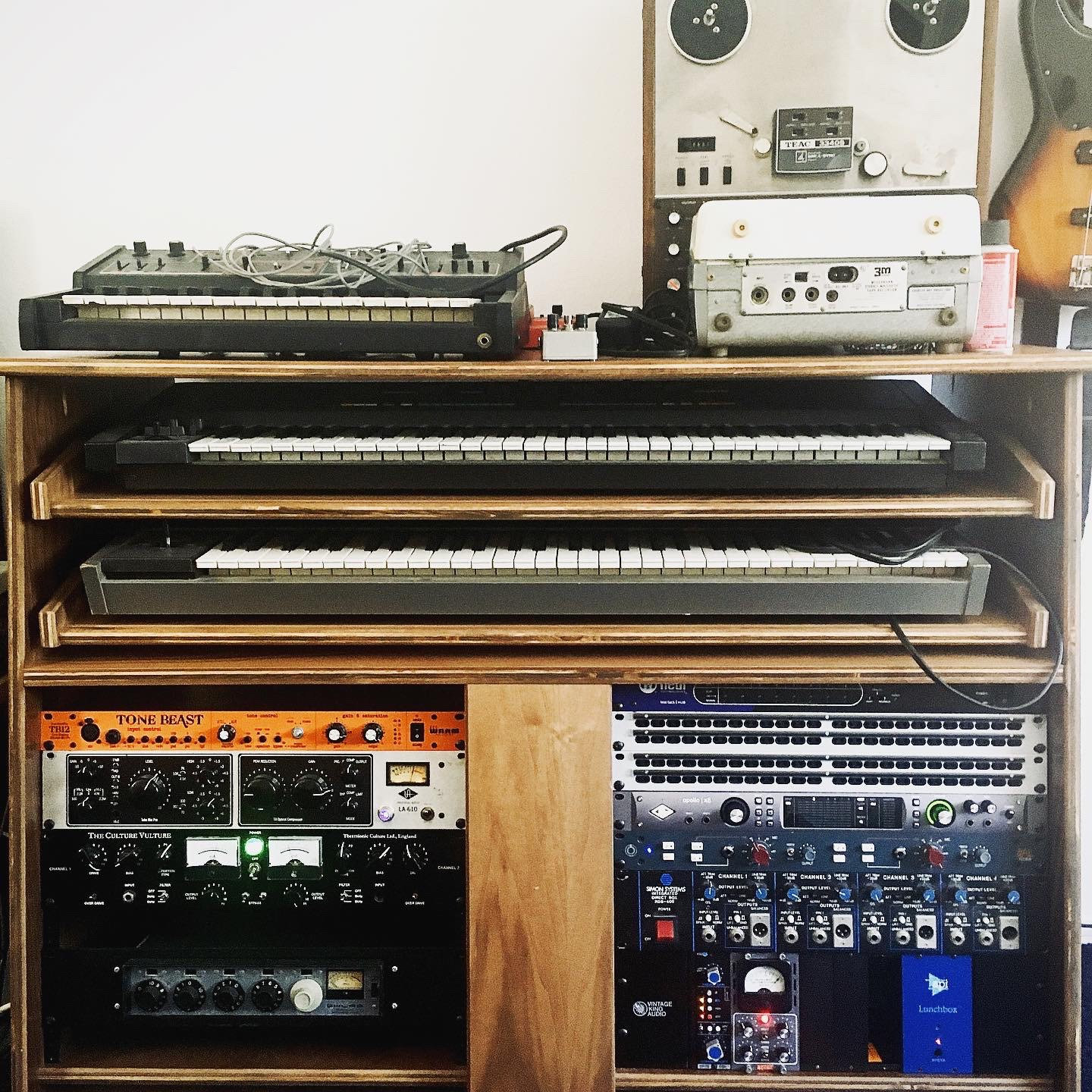 DUAL 8-12U Slanted SIDECAR Audio Rack | (1-2) 43” Keyboard Trays ...