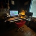 Sit-stand L-shaped Studio Corner Desk | 3-leg Imovr Base | Recording ...