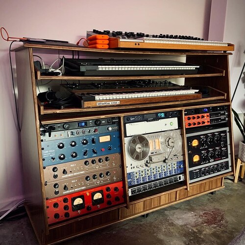 DUAL 8-12U Slanted SIDECAR Audio Rack 1-2 43 Keyboard - Etsy