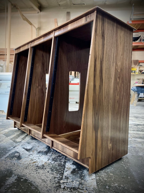 Triple 8-16U Slanted Audio Rack Optional Rear Racks | Etsy