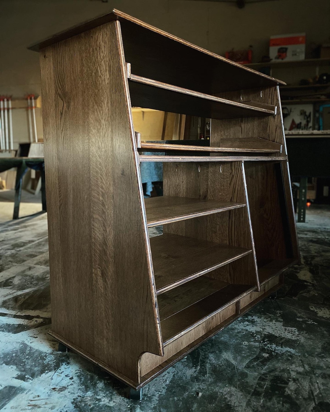 8-12U Slanted SIDECAR Audio Rack | (2) 43” Keyboard Trays | Storage ...