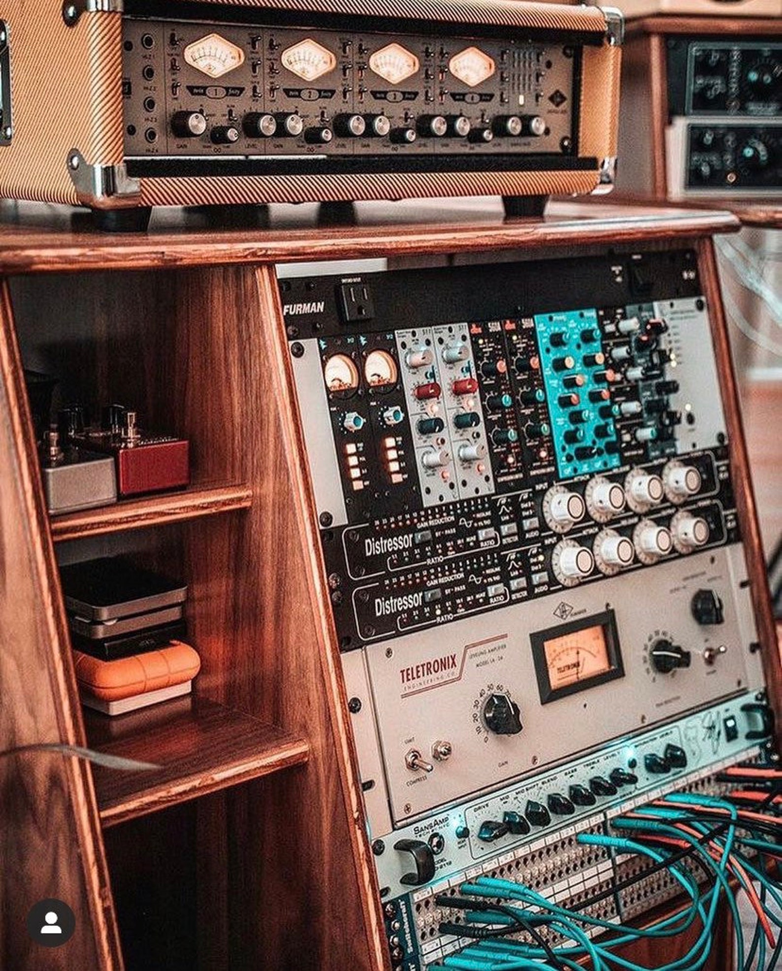 8-16U Slanted SIDECAR AUDIO RACK Storage Shelves - Etsy