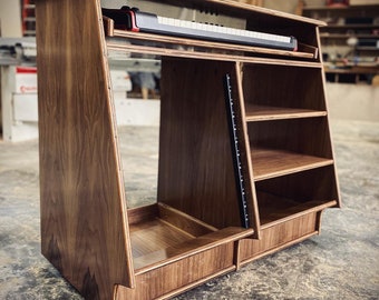 8-16U Slanted SIDECAR AUDIO RACK Storage Shelves | Etsy