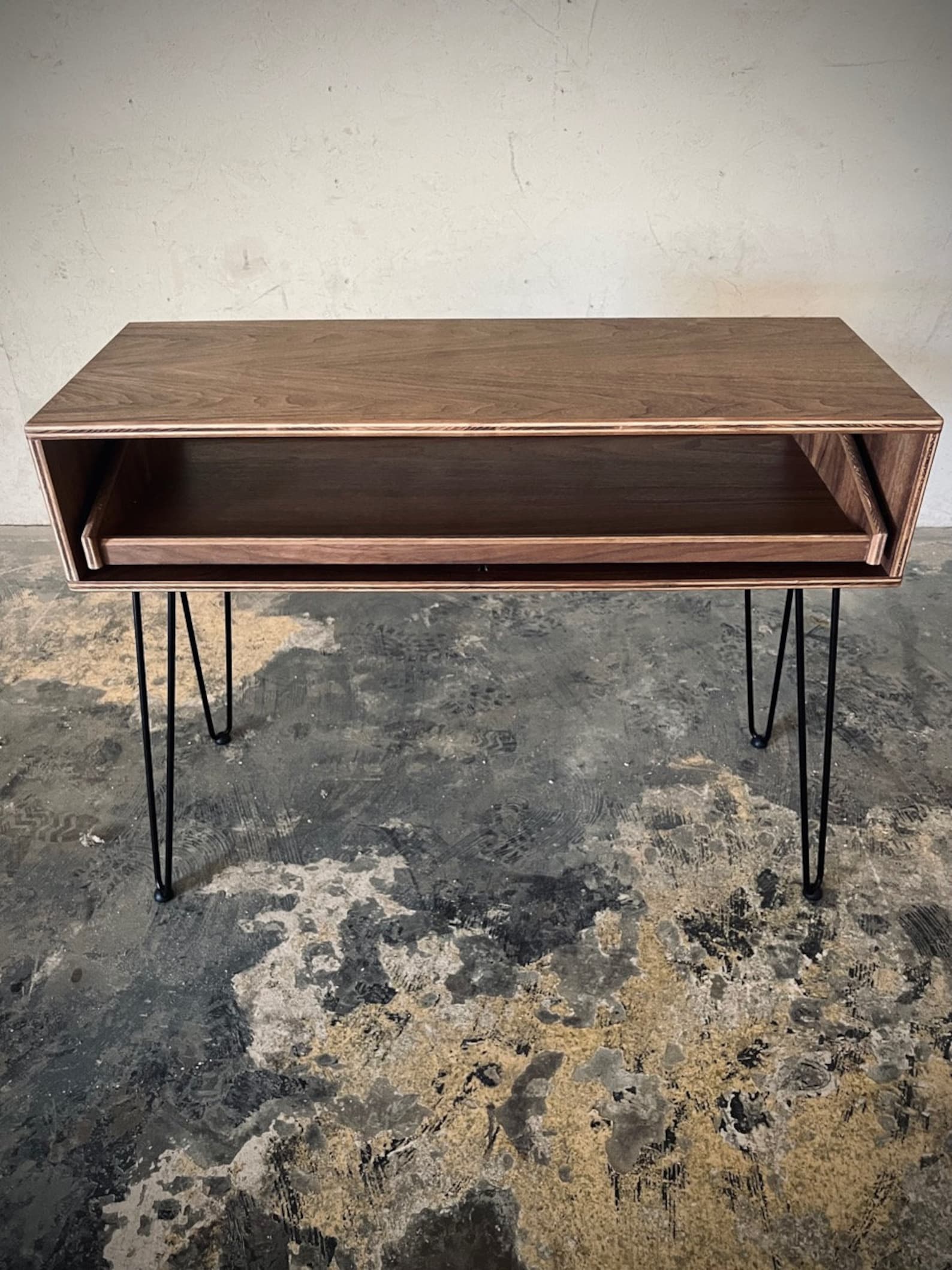 Small Workstation / Side Table W/ 36-44" Pull-out Keyboard Tray - Etsy