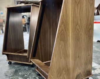 8-16U Slanted SIDECAR AUDIO RACK Storage Shelves - Etsy