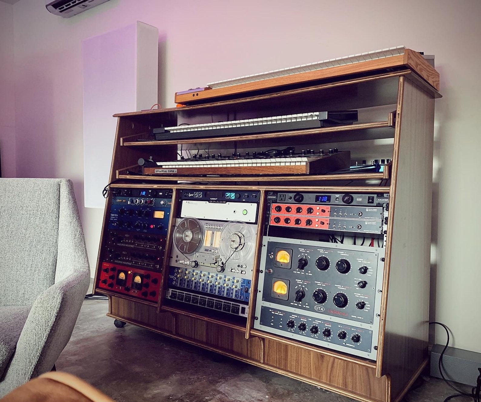 TRIPLE 8-12U Slanted SIDECAR Rack / 1-2 Synth Trays - Etsy