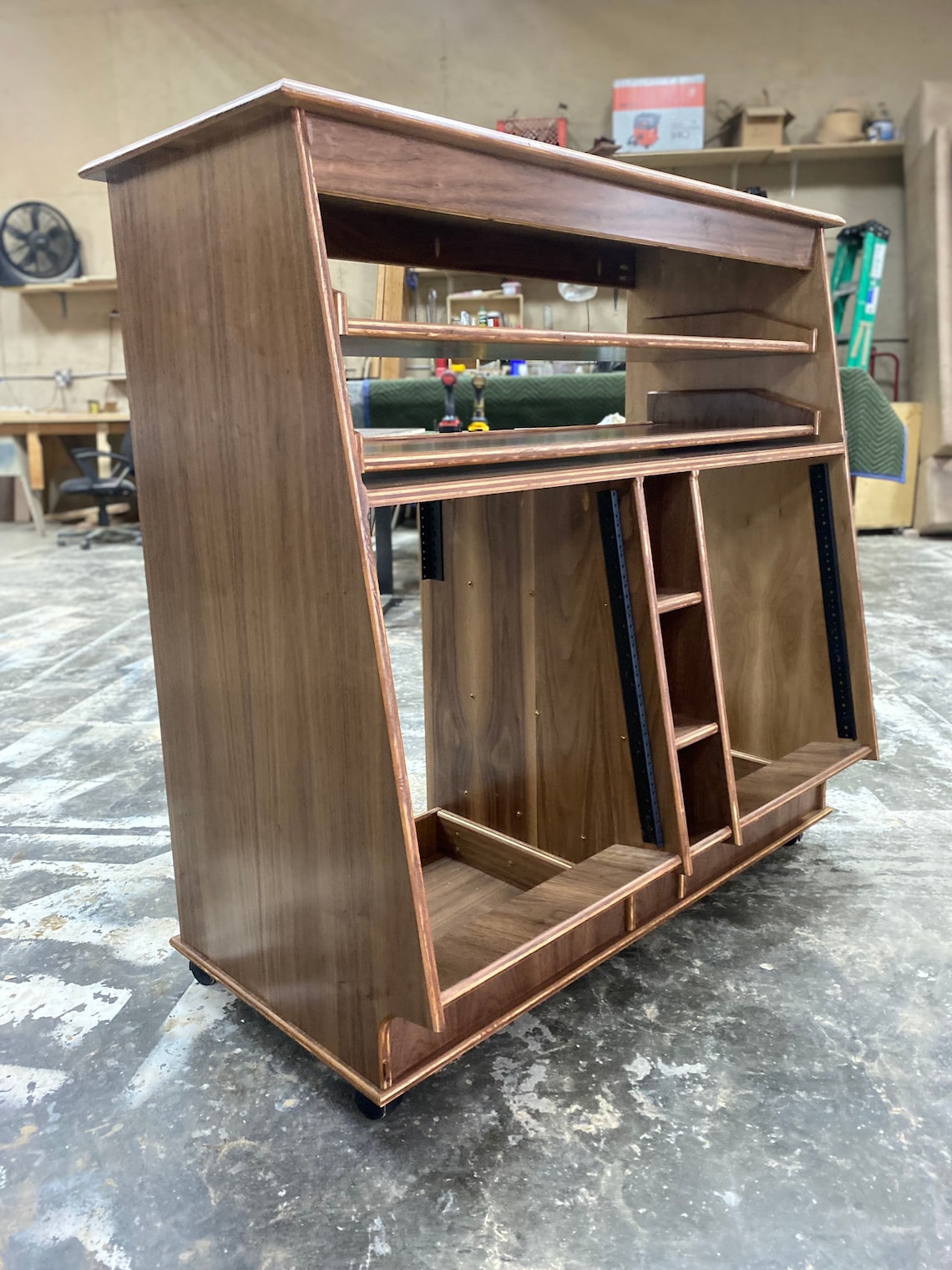 DUAL 8-12U Slanted SIDECAR Audio Rack 1-2 43 Keyboard - Etsy