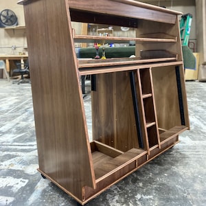 DUAL 8-12U Slanted SIDECAR Audio Rack | (1-2) 43” Keyboard Trays ...