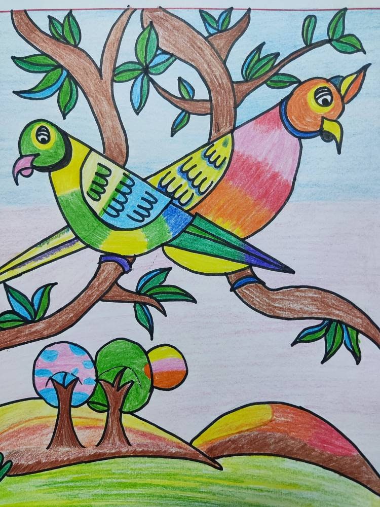 Drawing For Kids Birds