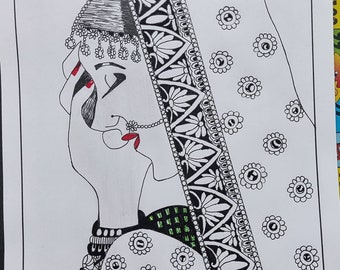 Bride Mandala Art - Etsy