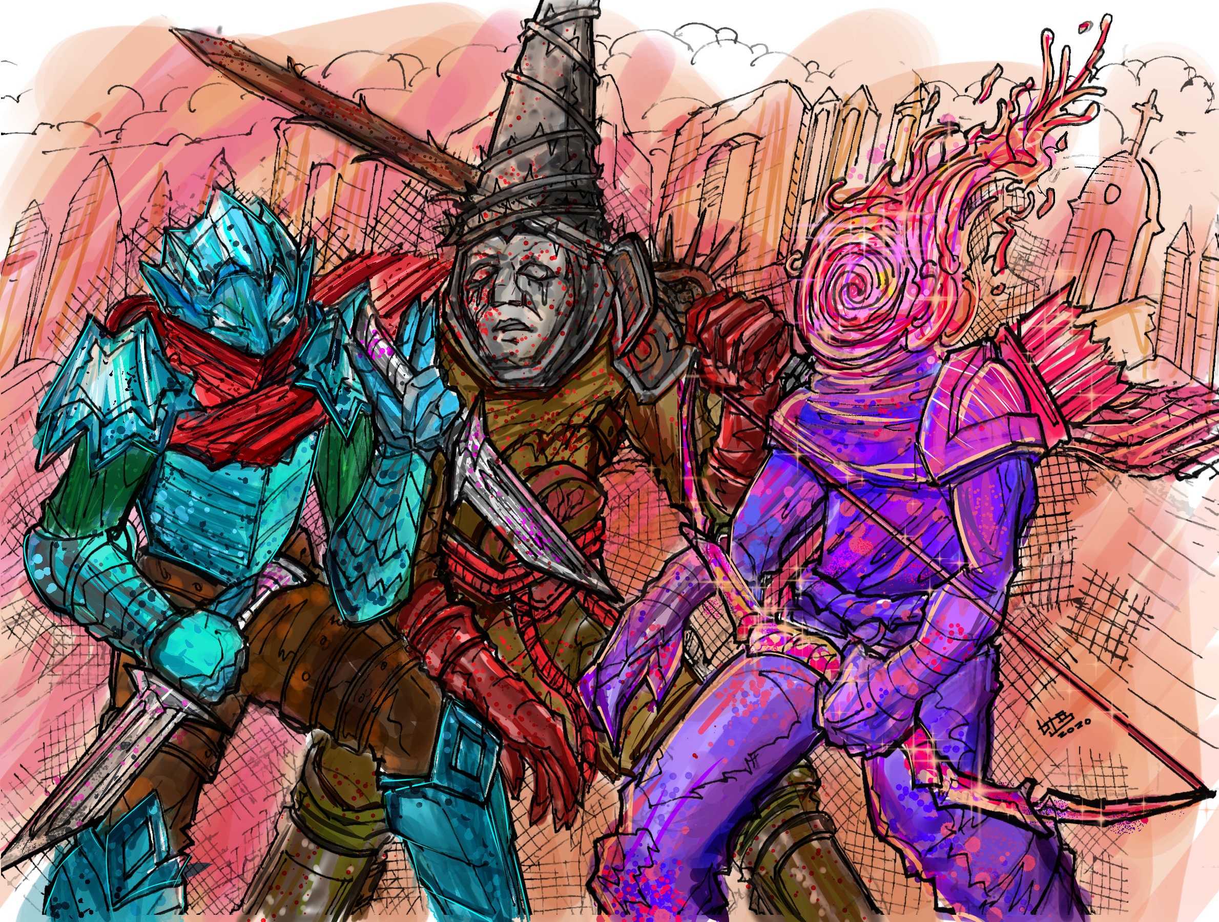 Dead Cells X Blasphemous X Deaths Gambit | Etsy