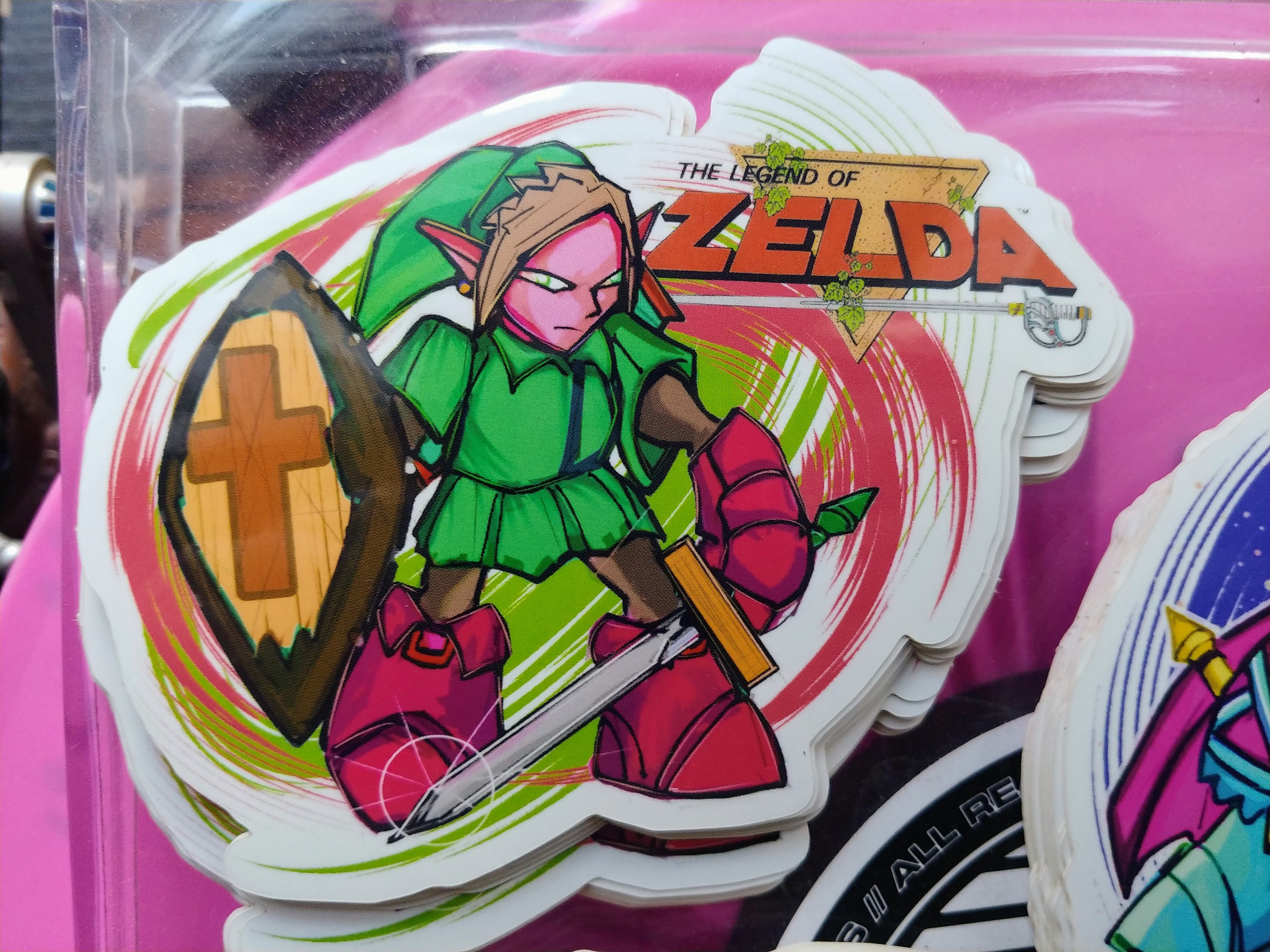 Legend of Zelda Retro Link Sticker - Etsy