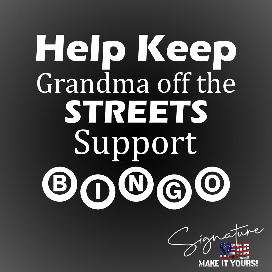 Personalized Bingo Car Decal, 9 Colors Available - Etsy