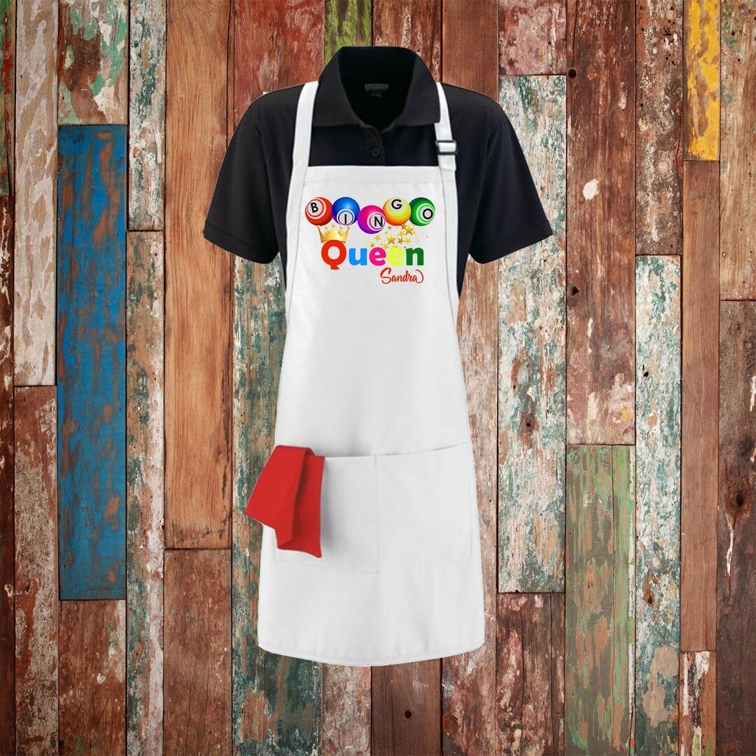 Personalized Bingo Queen Apron, Available in 3 Colors - Etsy