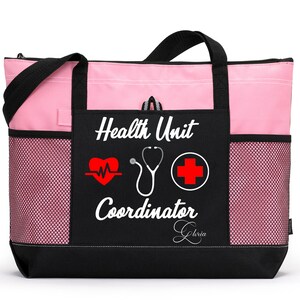Personalized Health Unit Coordinator Tote Bag, Available in 7 Colors - Etsy