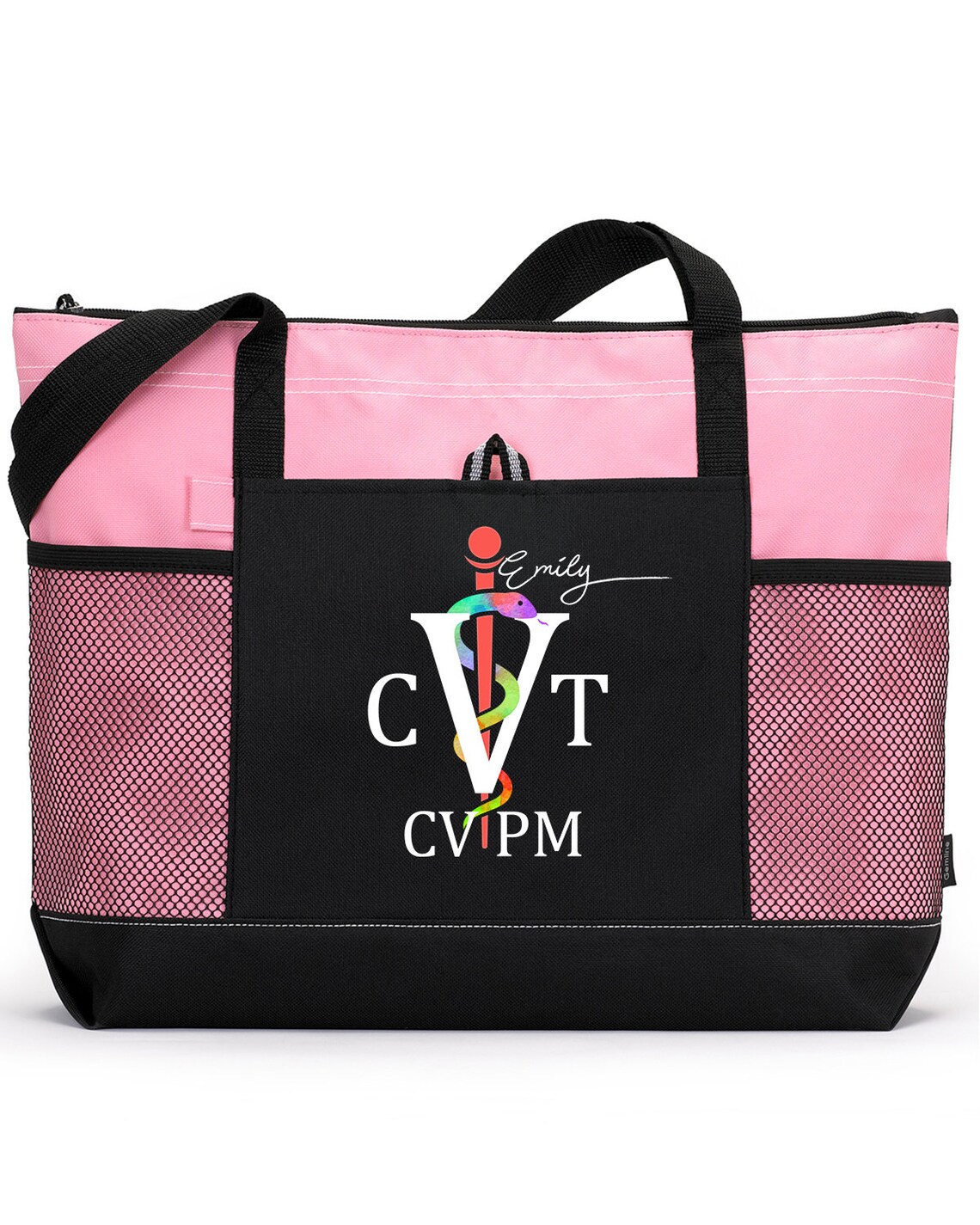 Personalized Staff and Snake Vet Tech Tote Bag. Available in 7 | Etsy