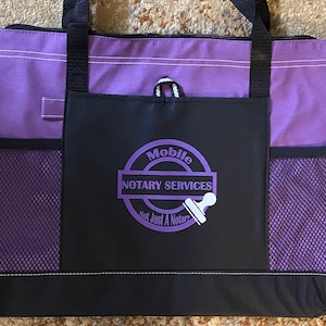 Personalized Notary Public Stamp of Approval Tote Bag, Available in 7 ...