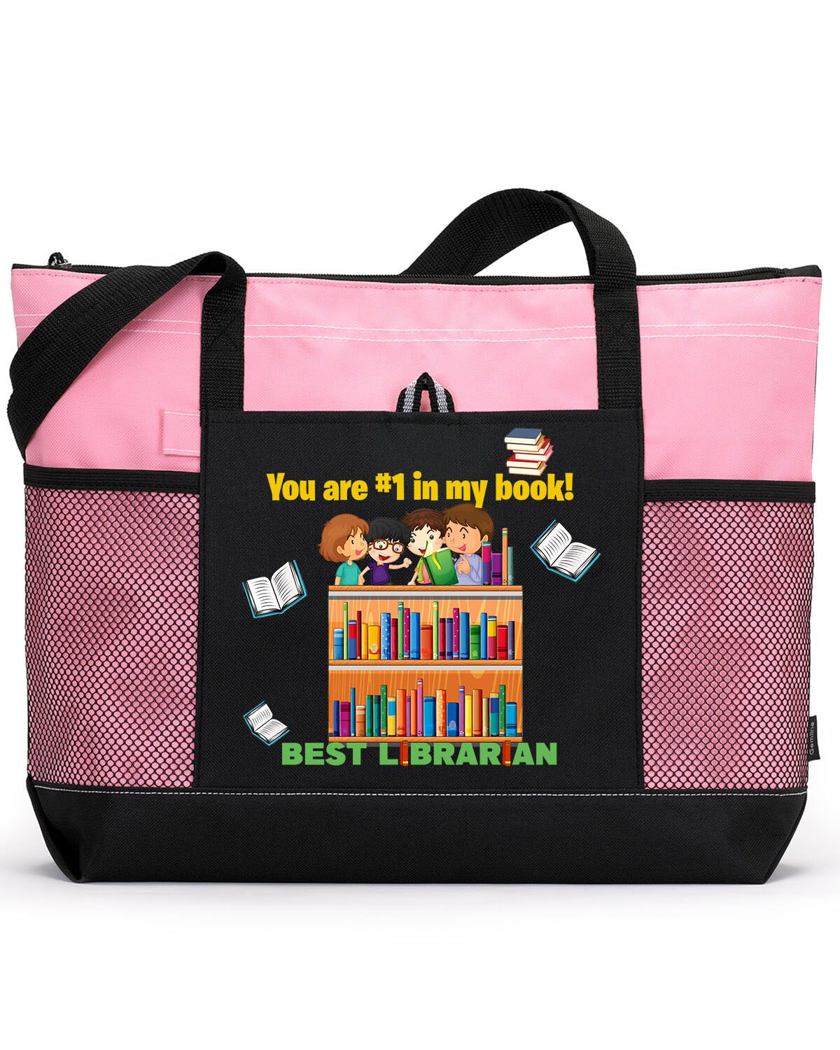 Personalized Best Librarian Tote Bag Available in 7 Colors - Etsy UK
