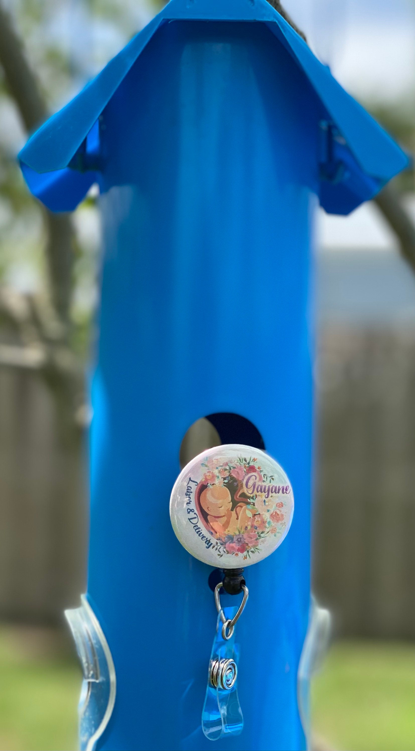 Personalized Floral Fetus Labor and Delivery Retractable Badge | Etsy