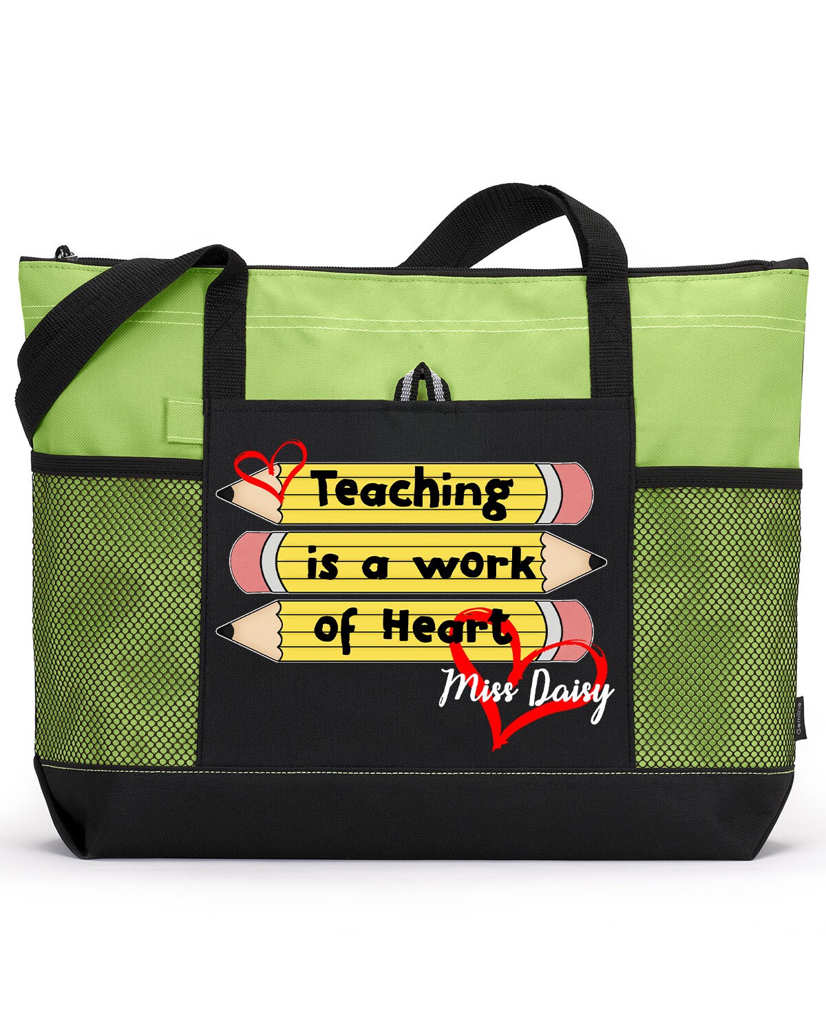 Personalized Teaching is a Work of Heart Tote Bag Available | Etsy
