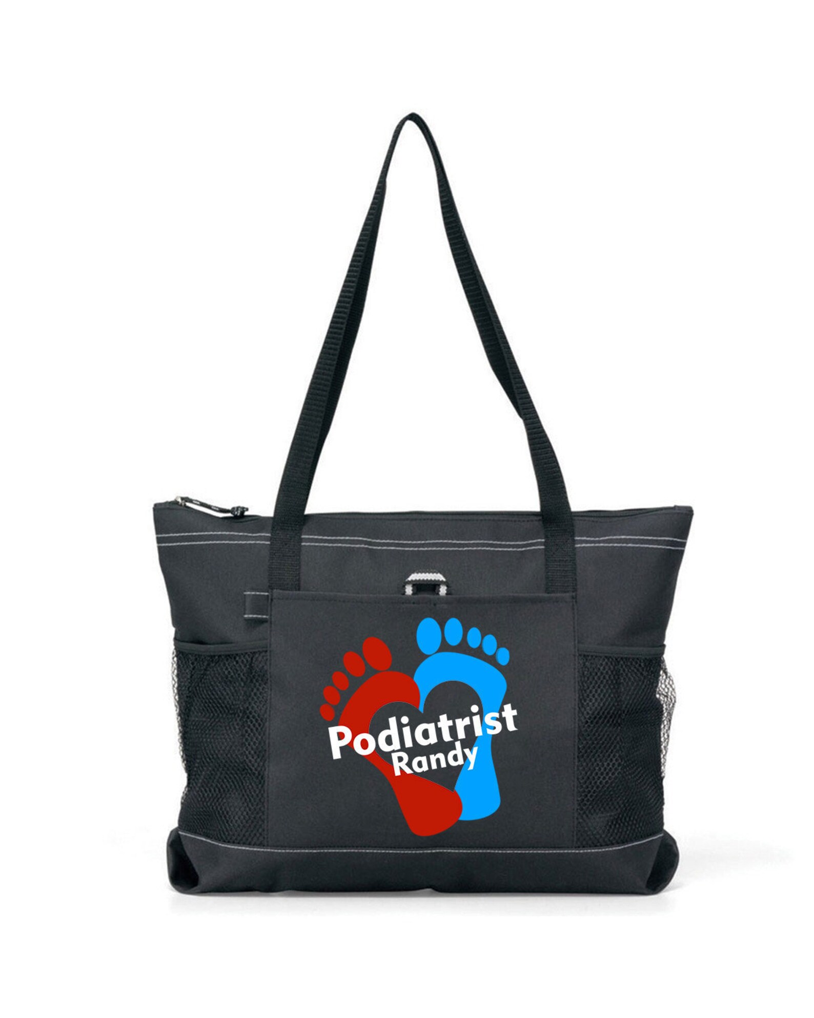 Personalized Podiatrist Happy Feet Tote Bag Available in 7 - Etsy