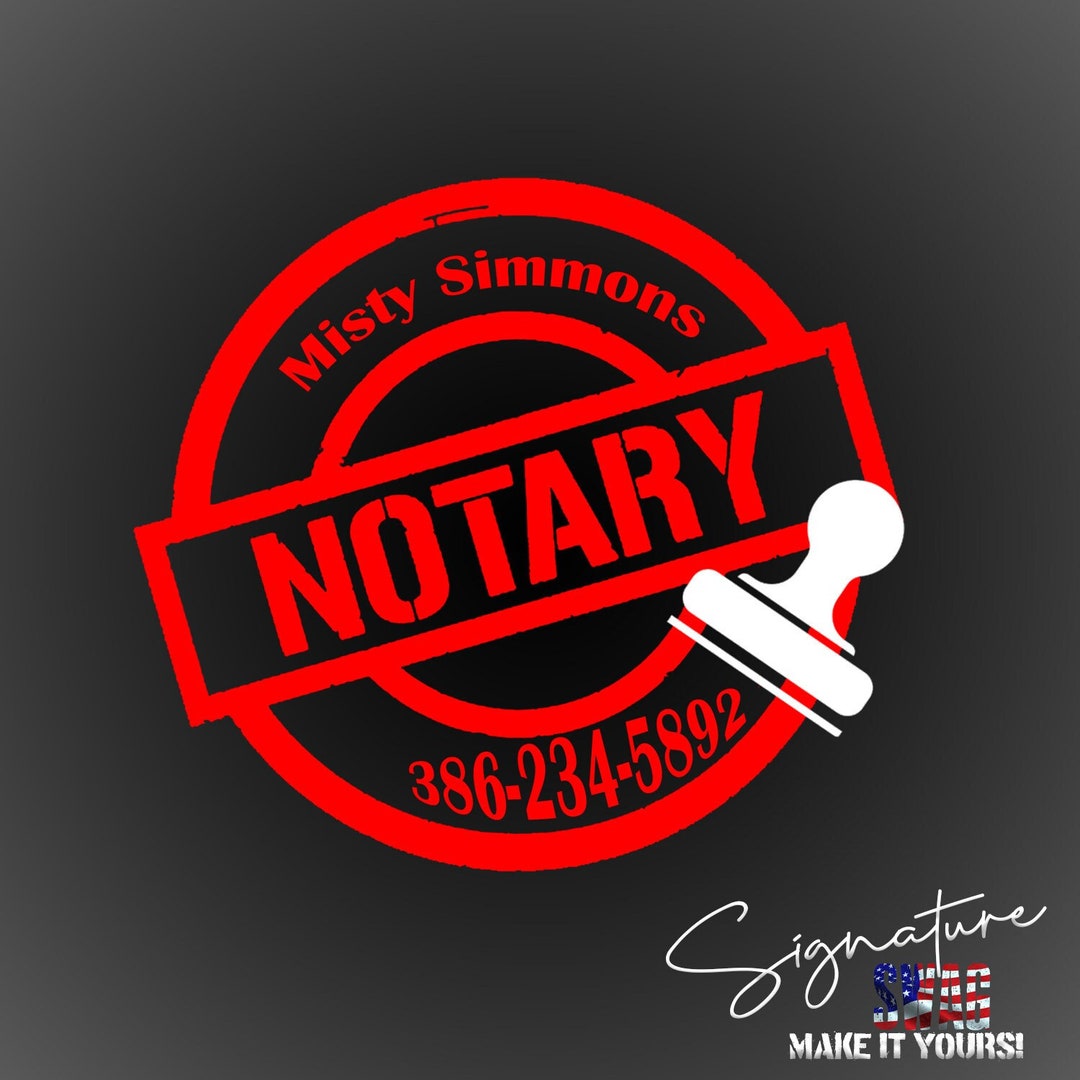 Personalized Notary Public Stamp of Approval Vinyl Car Decal, 9 Colors ...