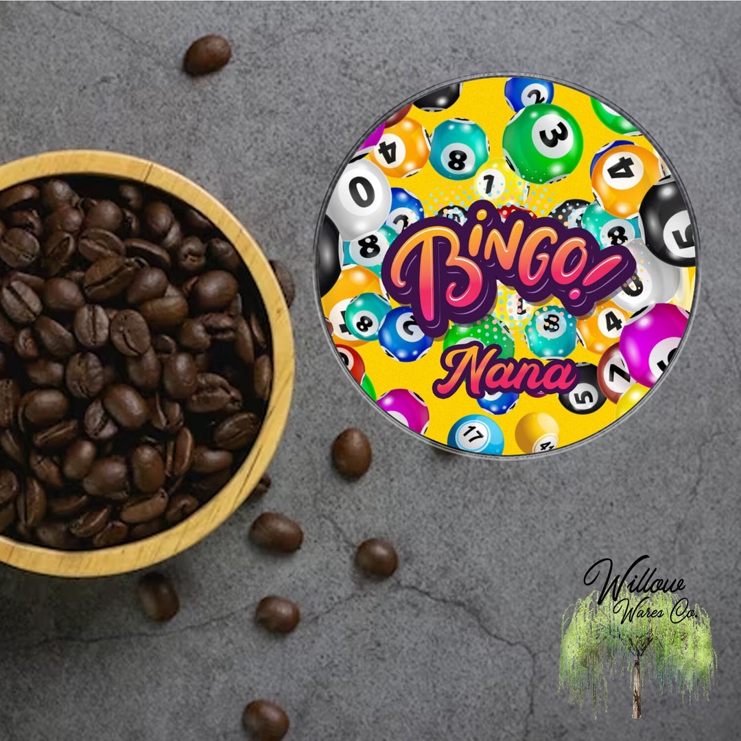 Bingo Lover, Personalized Ceramic Drink Coaster - Etsy