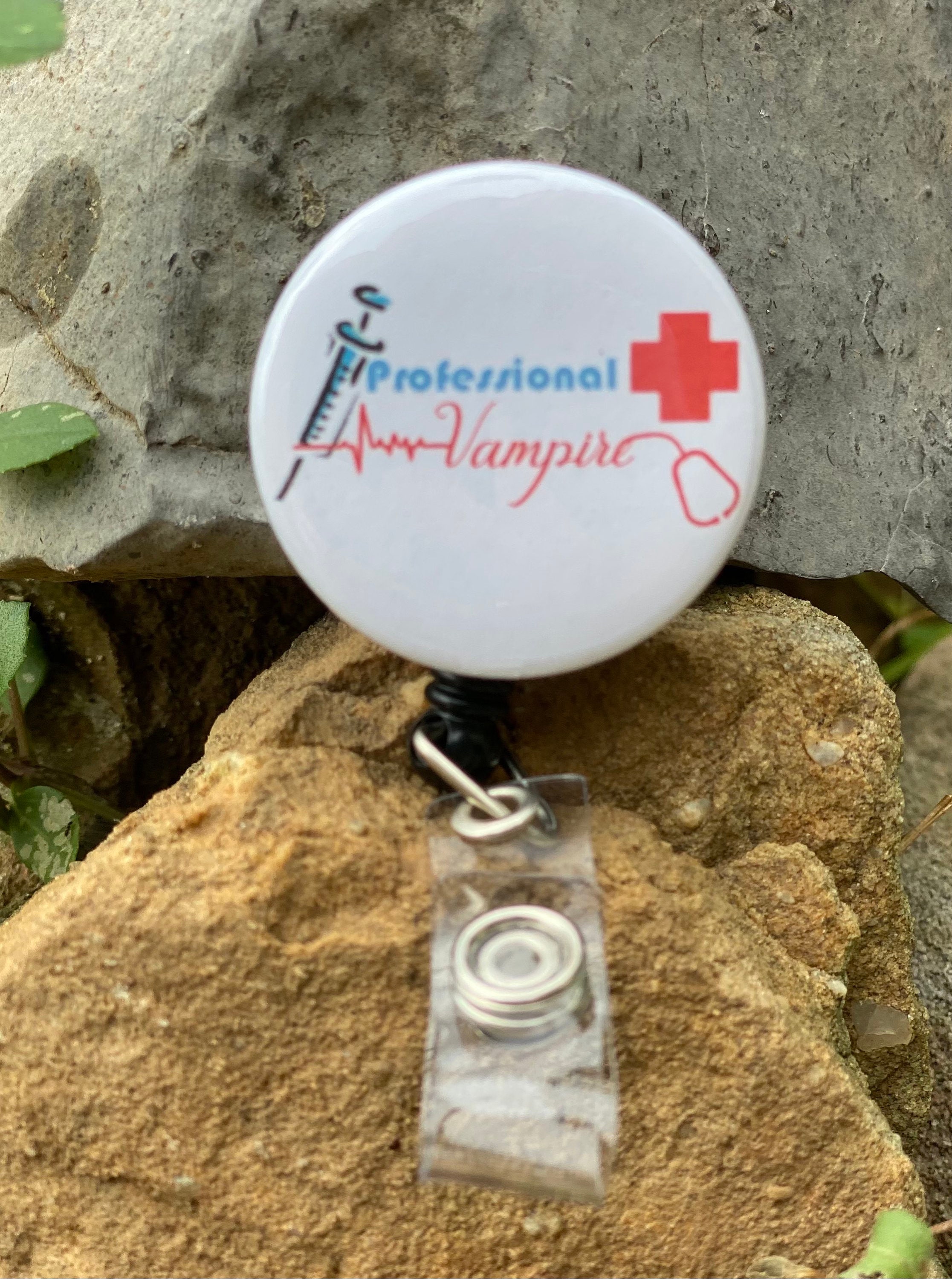 Personalized Professional Vampire Phlebotomist Retractable - Etsy