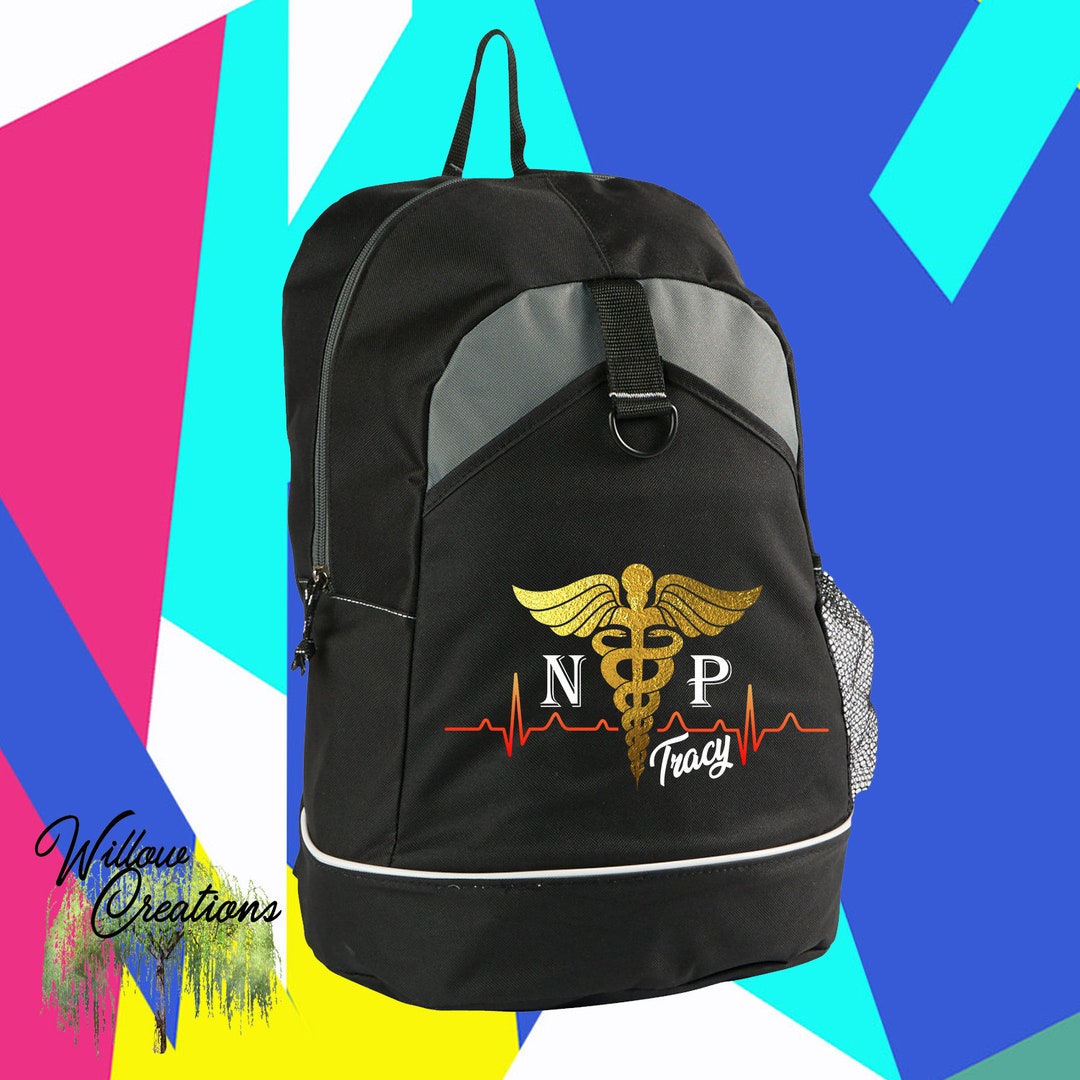 Personalized Nurse Practitioner EKG Canyon Backpack - Etsy